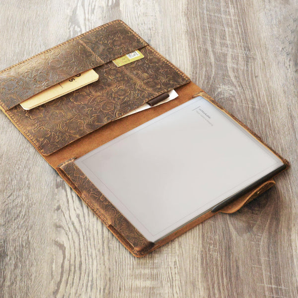 Personalized Leather reMarkable Paper Pro case with Pen Holder - Toole ...